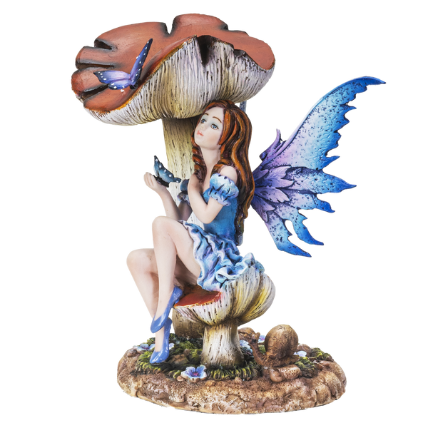 MUSHROOM FAIRY W/ BUTTERFLY C/12 – Summit Collection Gifts