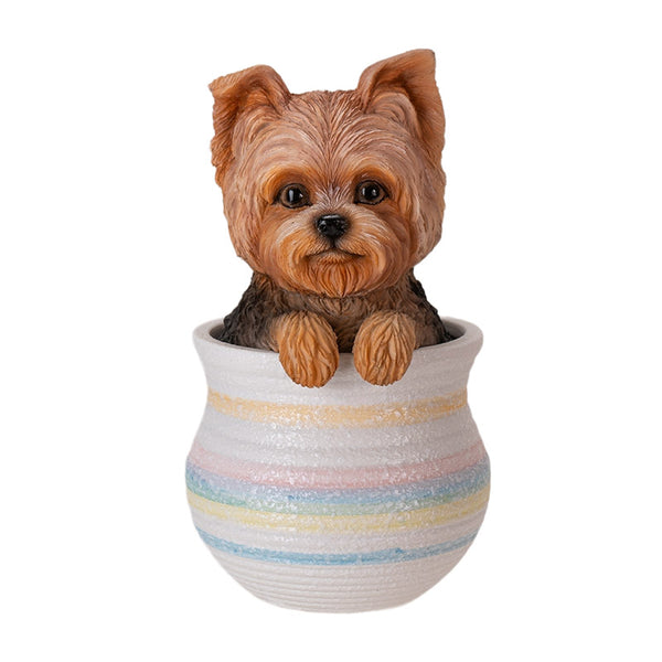 YORKIE IN POT C/12 – Summit Collection Gifts