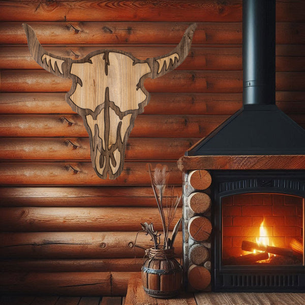 COW SKULL PLAQUE C/6 – Summit Collection Gifts