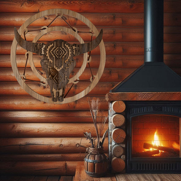 COW SKULL CATCHER PLAQUE C/8 – Summit Collection Gifts