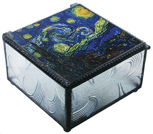 VAN GOGH - STARRY NIGHT ART GLASS BOX, C/36 – Summit Collection Gifts