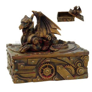STEAMPUNK DRAGON BOX, C/18 – Summit Collection Gifts