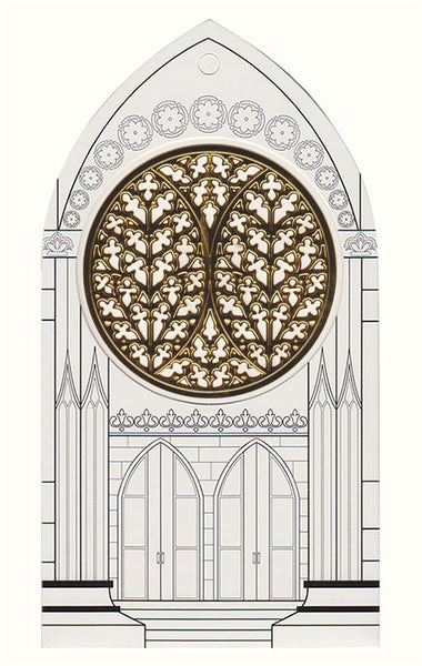 LINCOLN CATHEDRAL ROSE WINDOW ORNAMENT, C/100 – Summit Collection Gifts