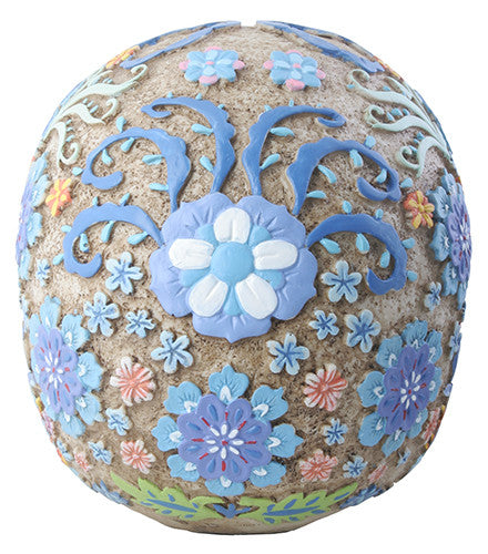 COLORED FLORAL SKULL, C/8 – Summit Collection Gifts