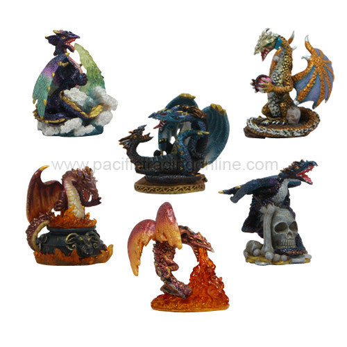 COLOR DRAGONS SET OF 6 C/8 – Summit Collection Gifts